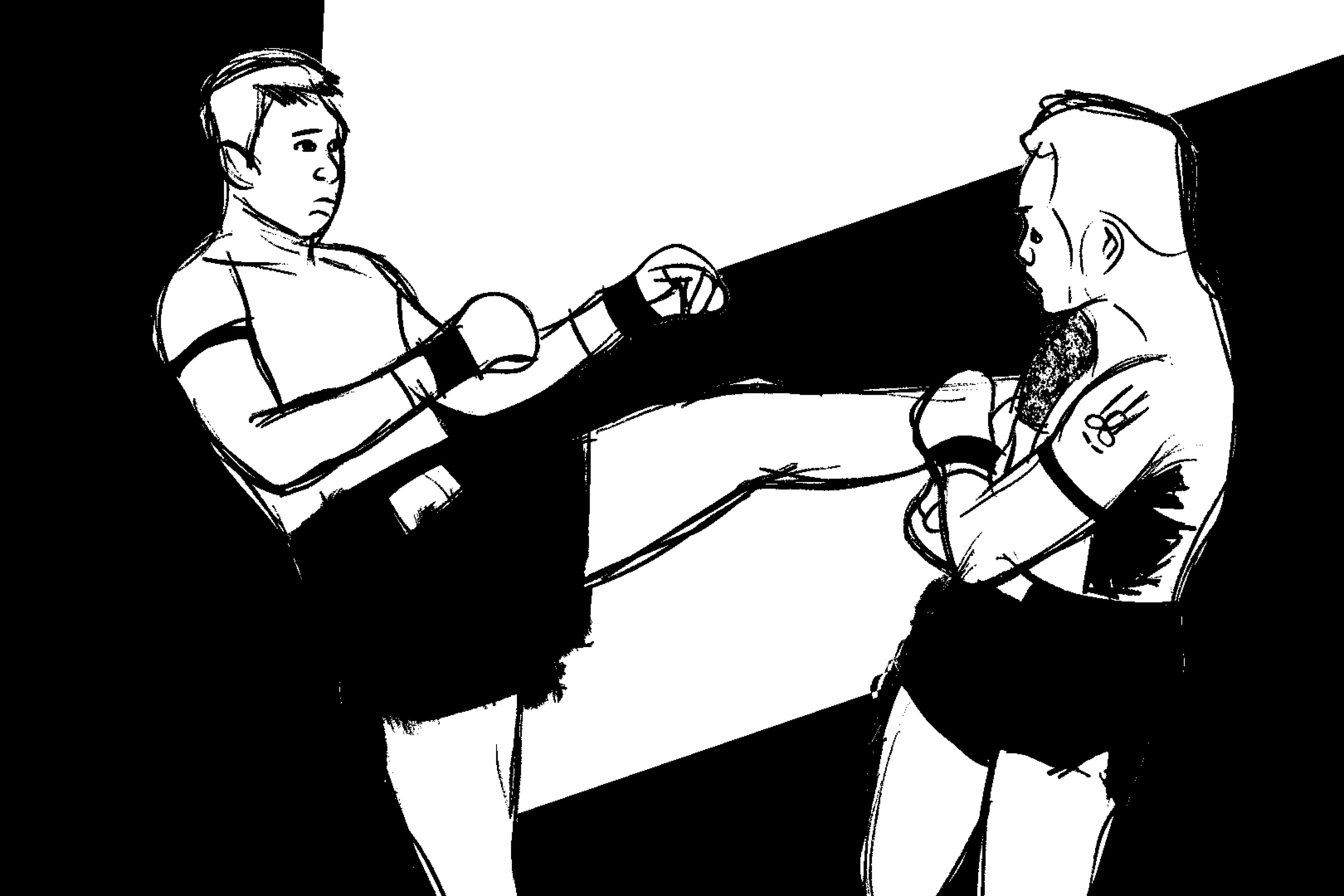 Shifting Footwork, Downward Elbows and Handtraps – Downward Elbow